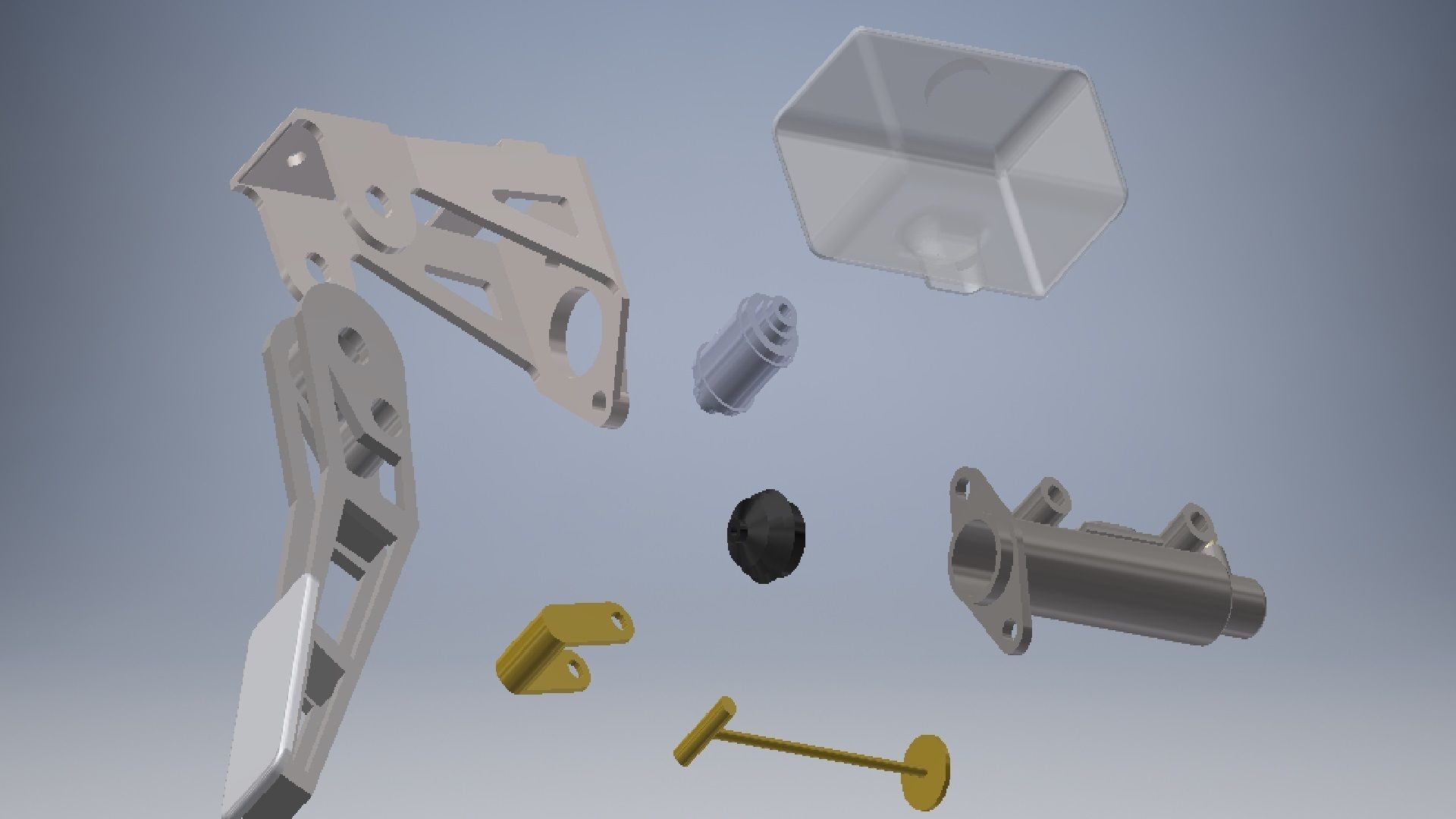 brake pedal assembly 3D model 3D model | CGTrader