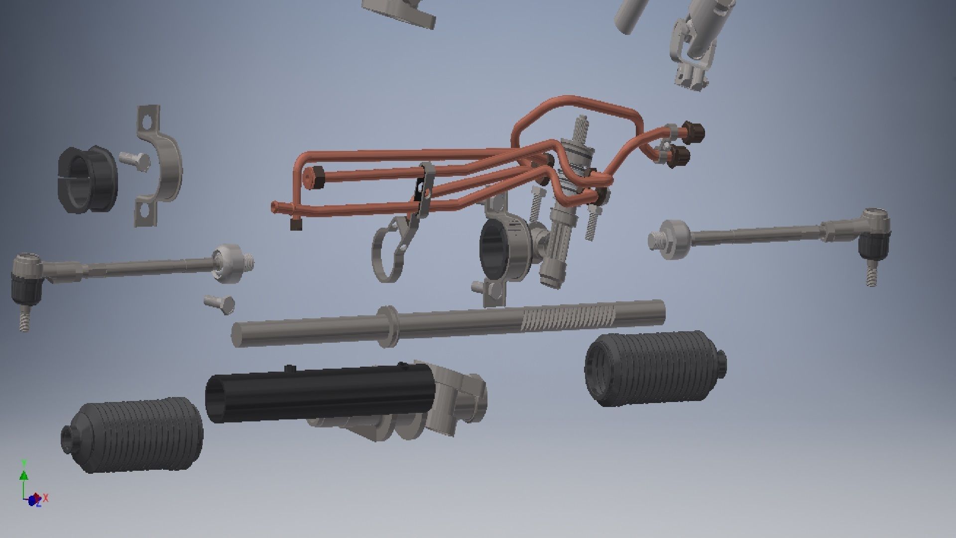 power steering system 3d model 3D model | CGTrader