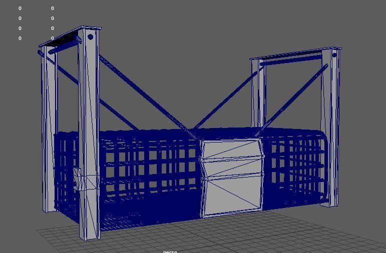 3D model hunt cage VR / AR / low-poly | CGTrader