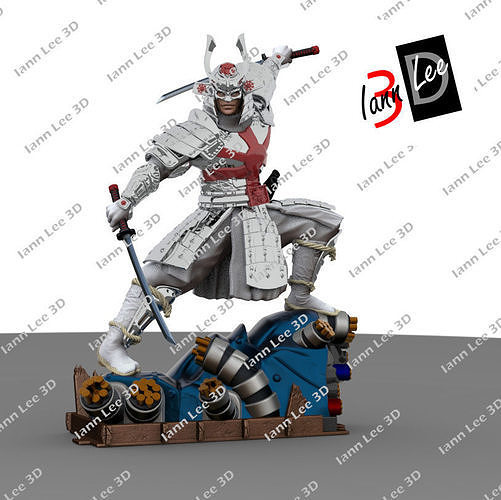 Samurai Plateado Silver Samurai Marvel Xmen mutante 3D model 3D ...