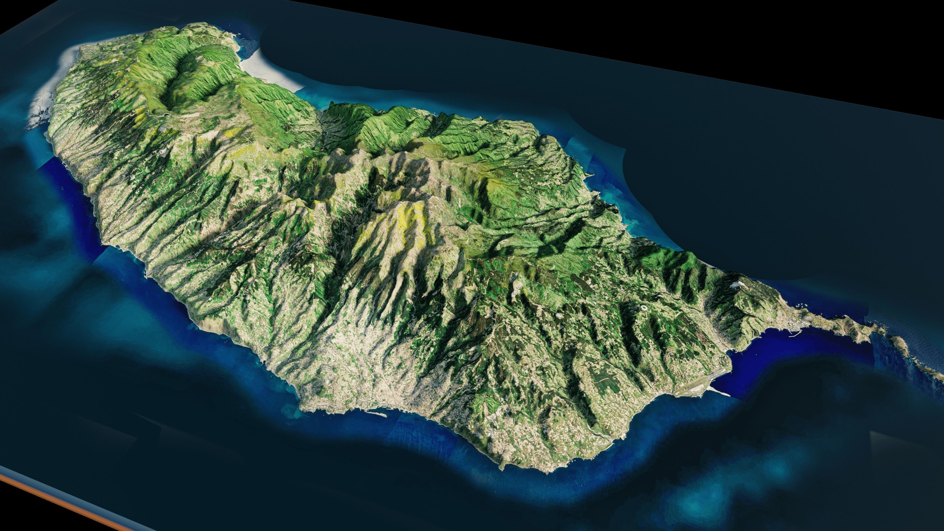 Madeira Island full 3d model terrain 3D model | CGTrader