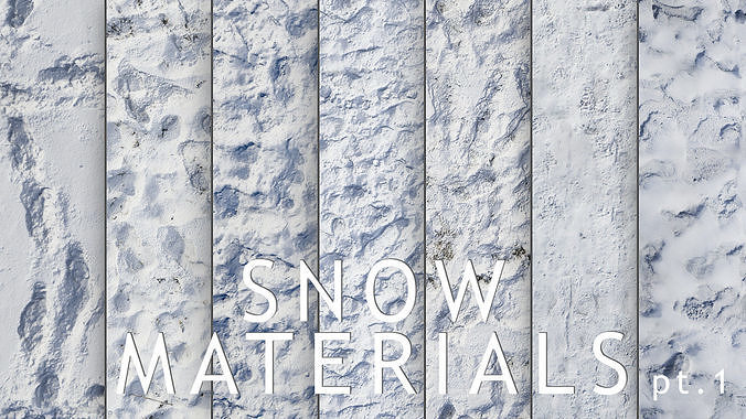 3D model UE Snow area materials part 01 VR / AR / low-poly | CGTrader