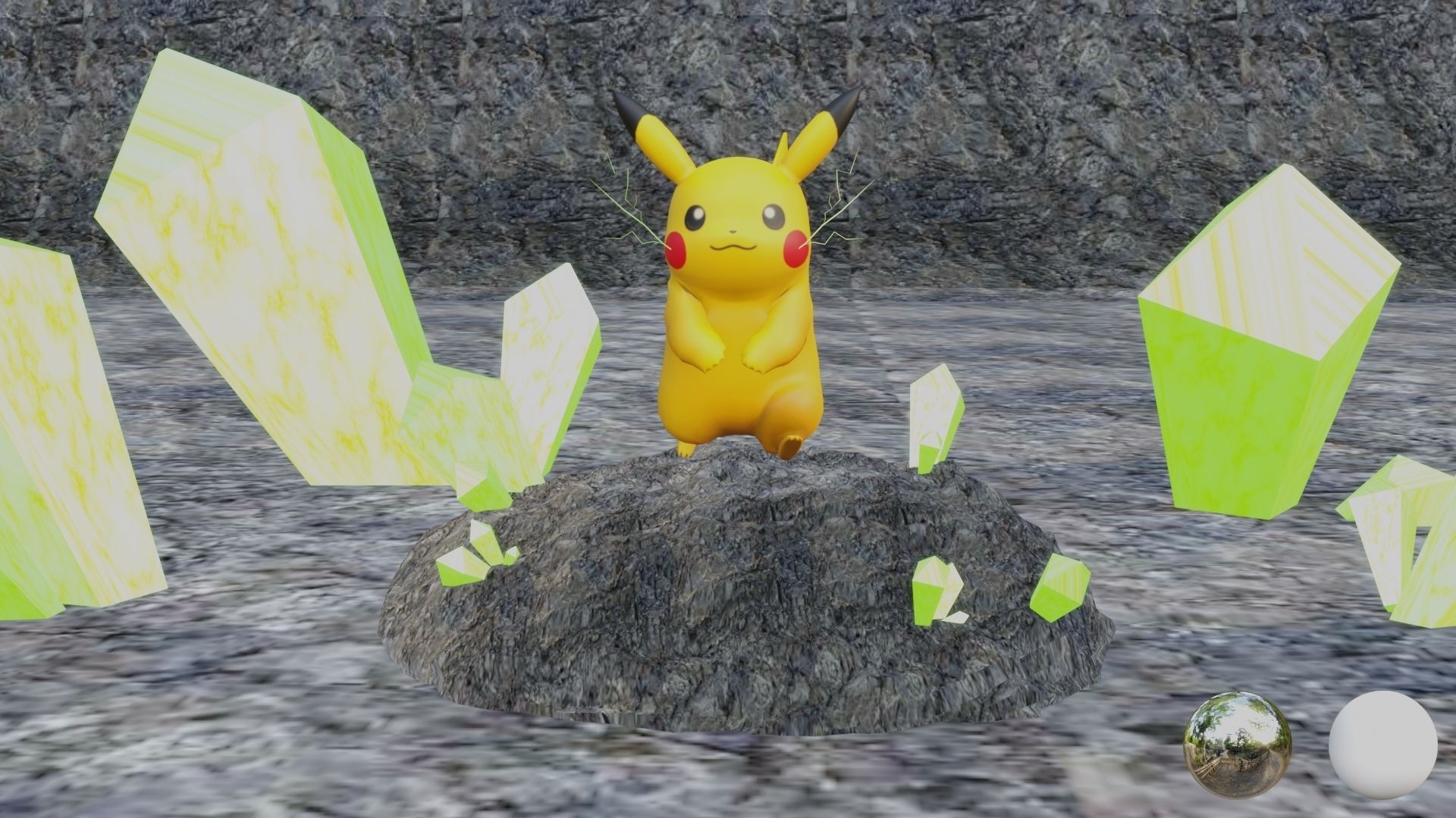 3D model Pikachu Pokemon VR / AR / low-poly | CGTrader