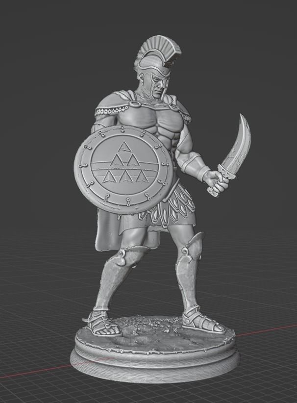 Ancient Sparta Soldier Model 3D model 3D printable | CGTrader