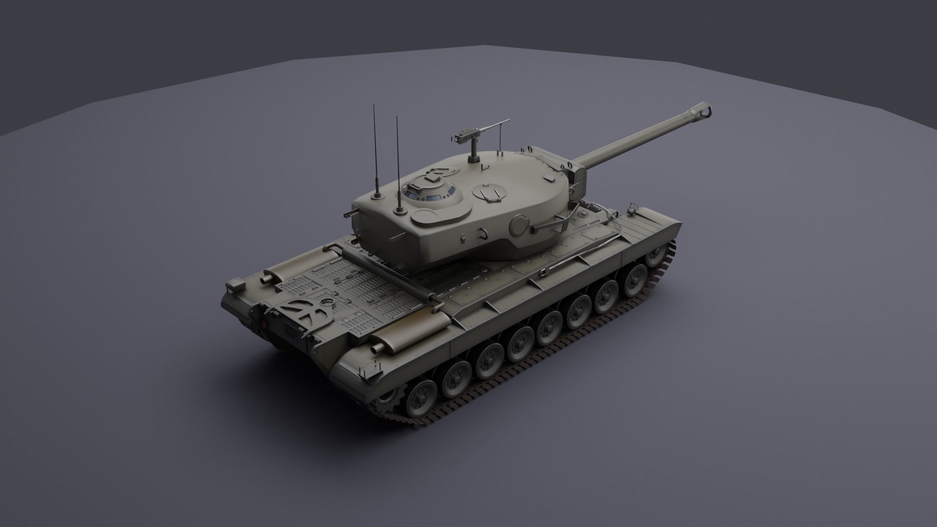 T30 American Heavy tank 3D model | CGTrader