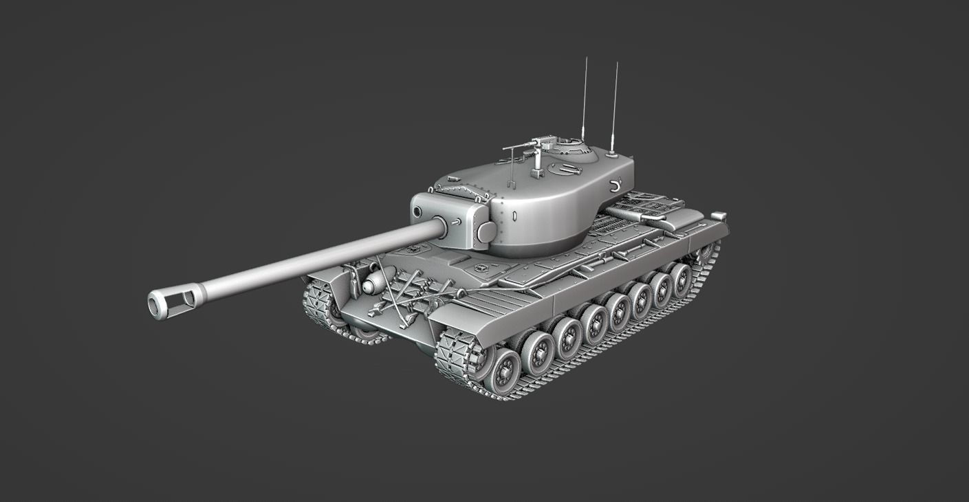 T30 American Heavy tank 3D model | CGTrader