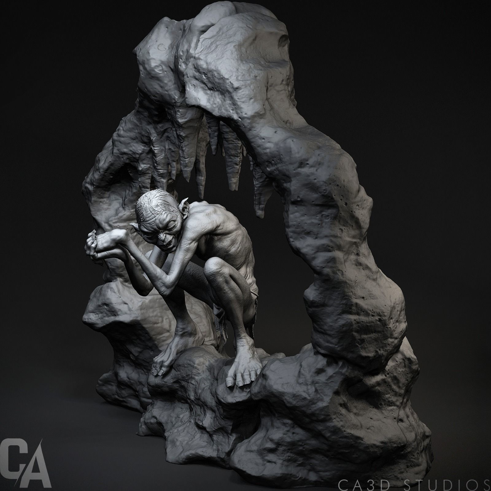 Gollum 3D Print 3D model 3D printable | CGTrader