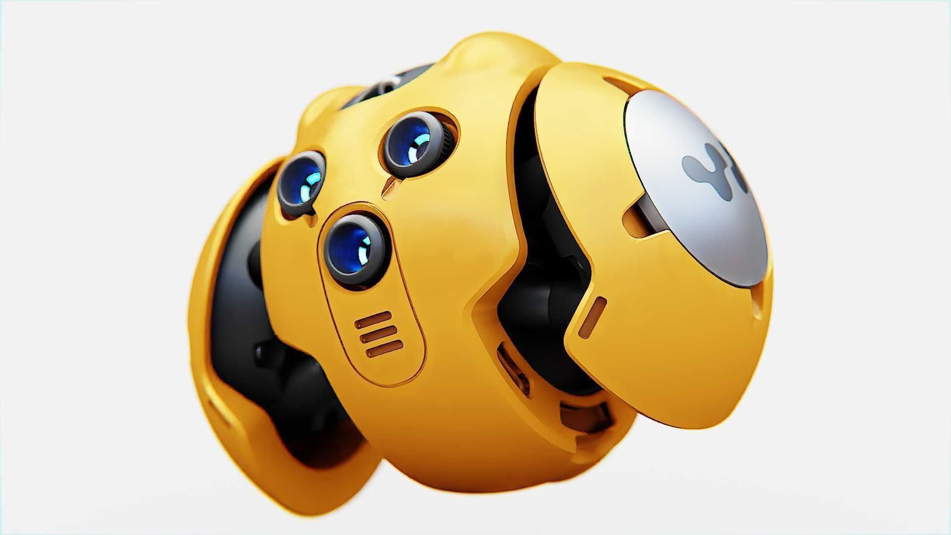 SKULL BOT X-700 RIGGED ANIMATED 3D model rigged | CGTrader