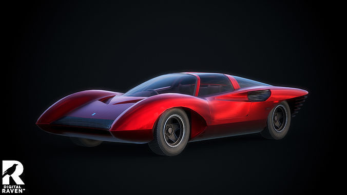 3D model Ferrari 250 P5 Authentic Car Game Ready VR / AR / low-poly ...