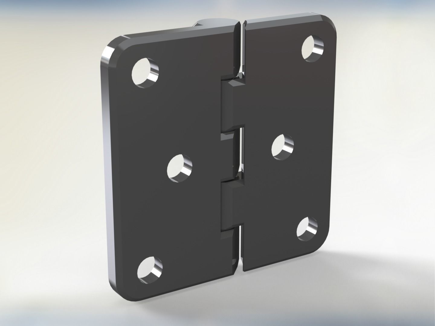 40x40mm Hinge free 3D model 3D printable | CGTrader