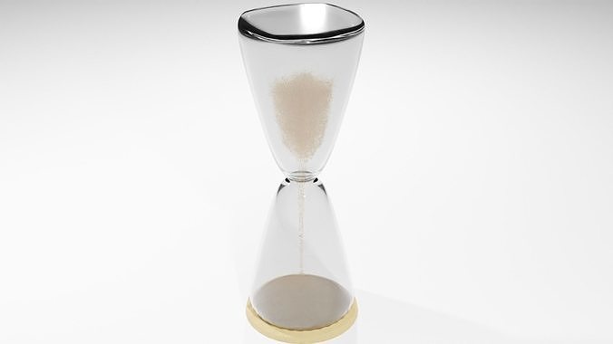 Sand clock-Sand physic 3D model animated | CGTrader