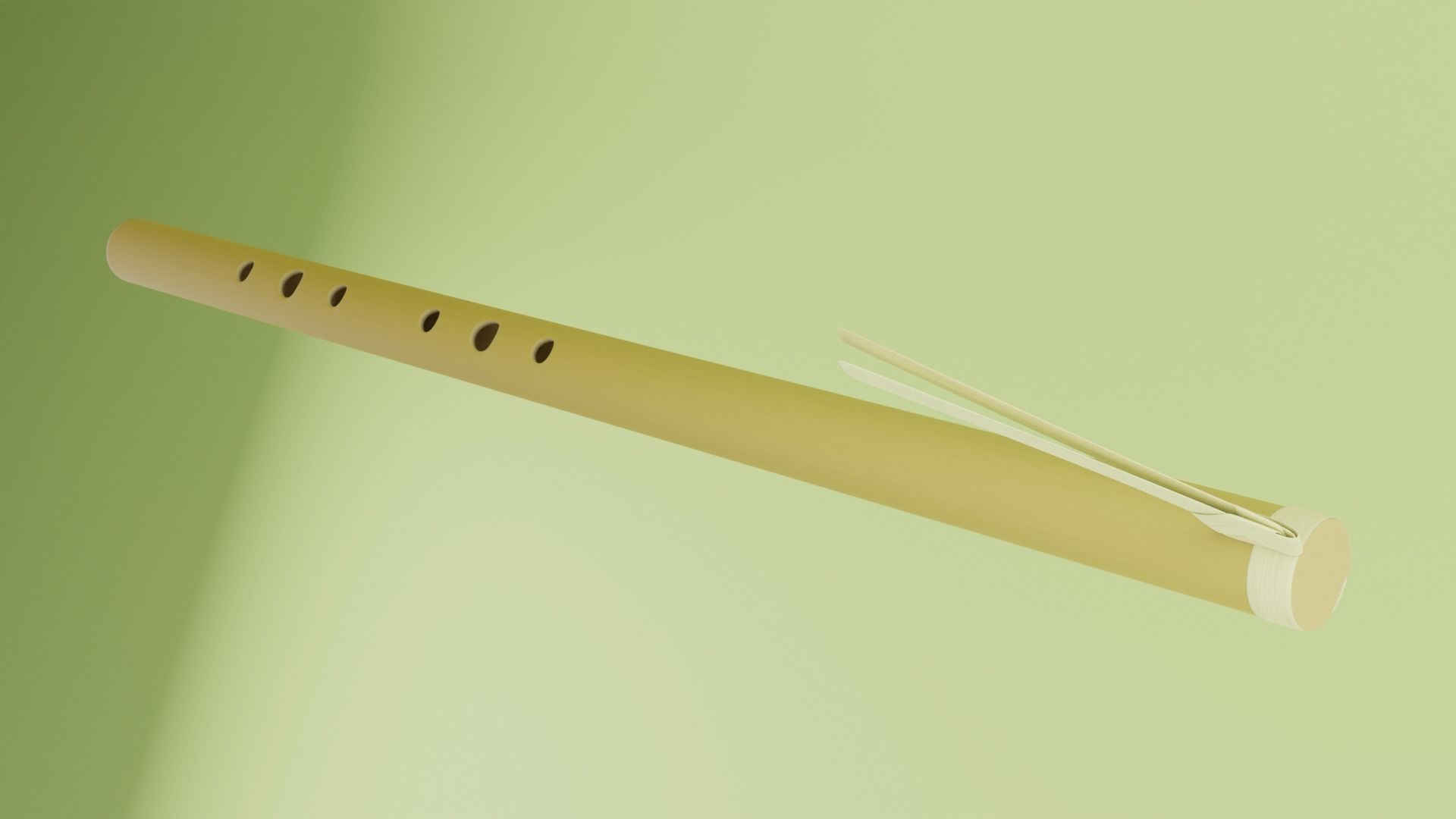 Suling Sunda - Sundanese Bamboo Flute 3D model | CGTrader