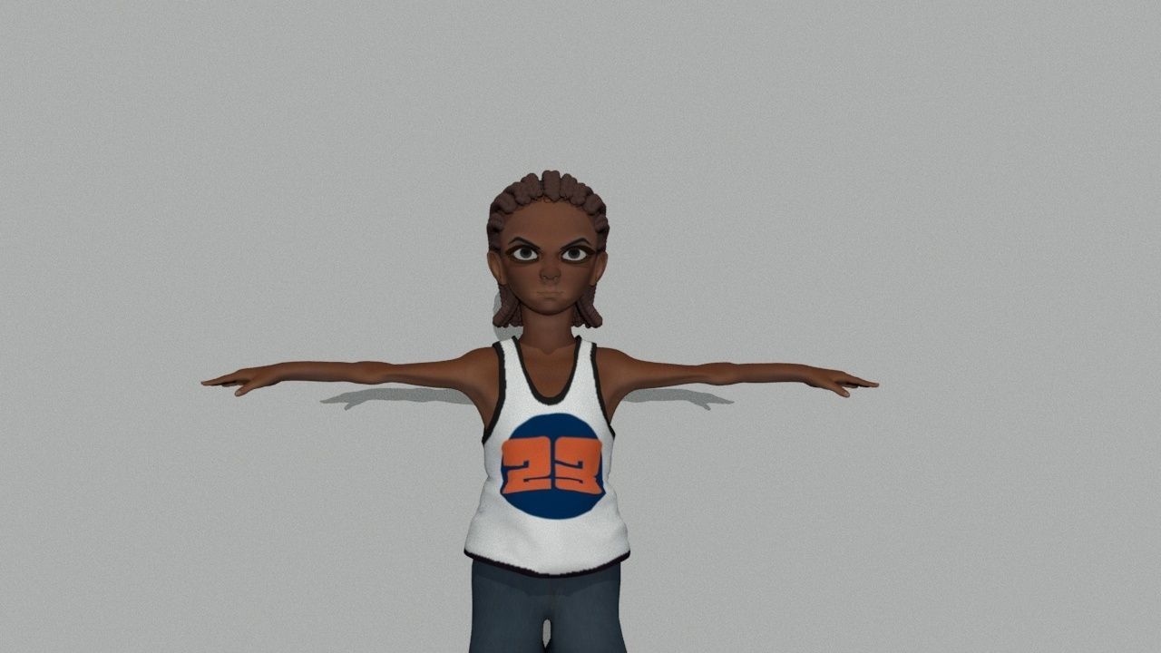 3D model Riley Freeman in Tanks VR / AR / low-poly | CGTrader