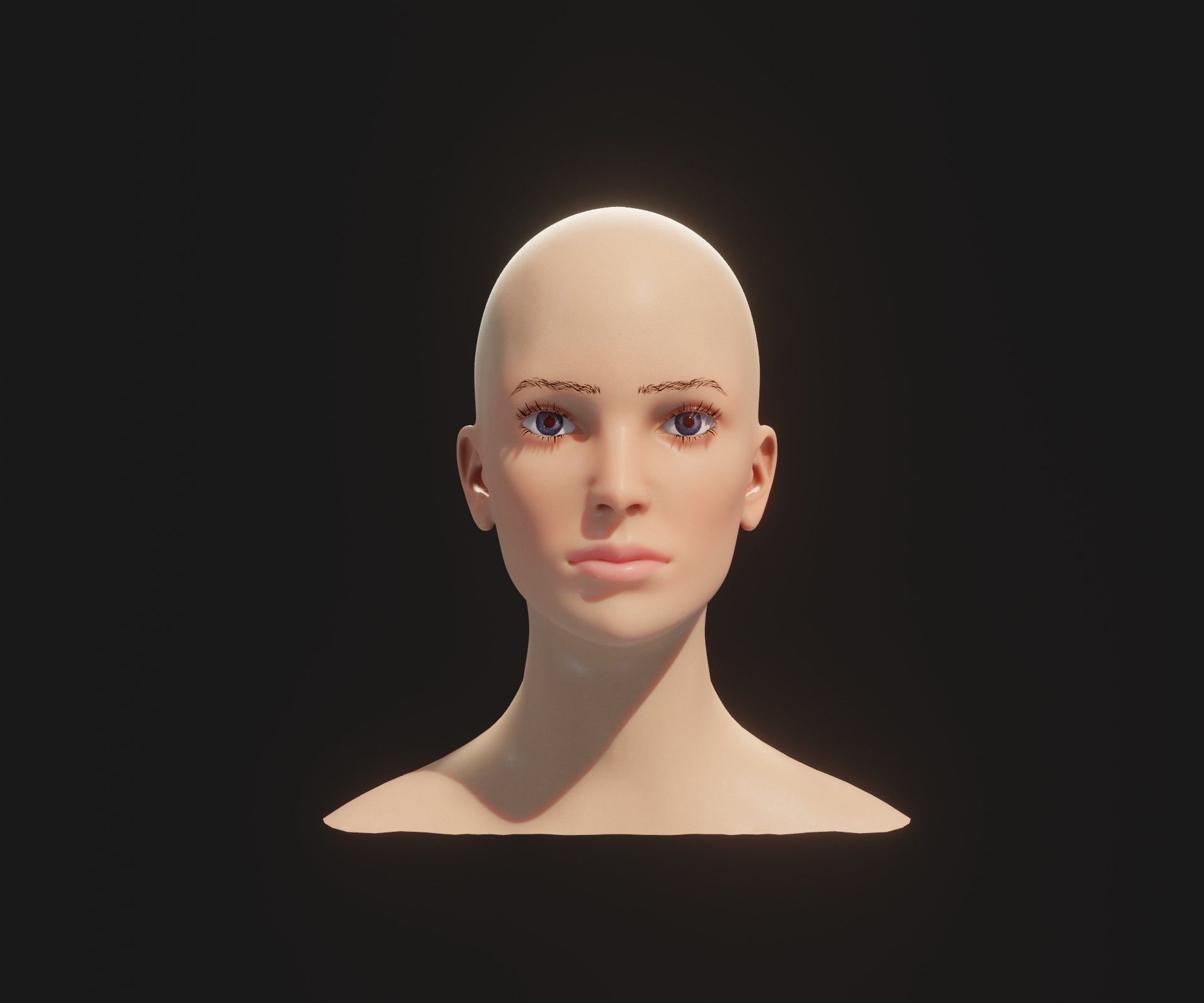 Realistic Female Head 3d Model Animated With Facial Expressions 3d Model Animated Rigged Cgtrader