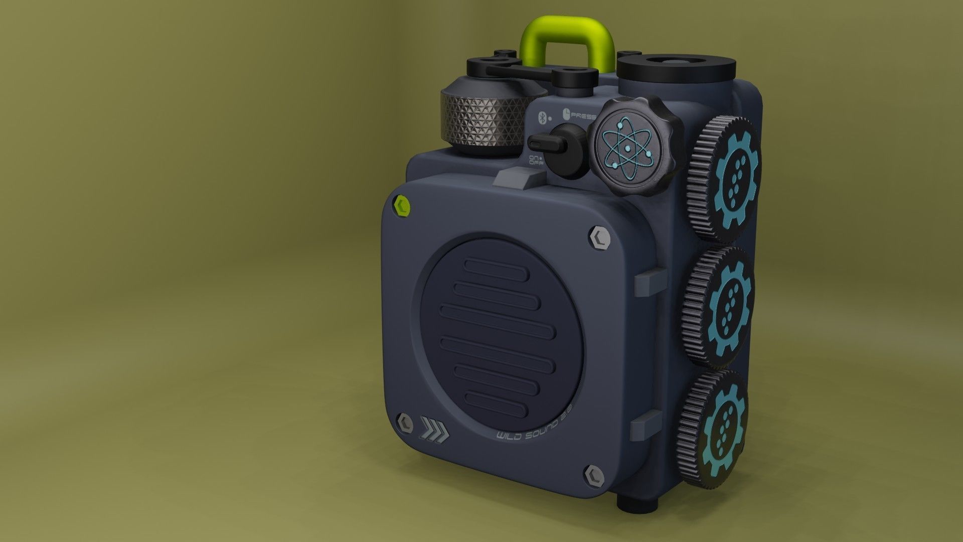Sci-Fi speaker muzen wild 3D model | CGTrader