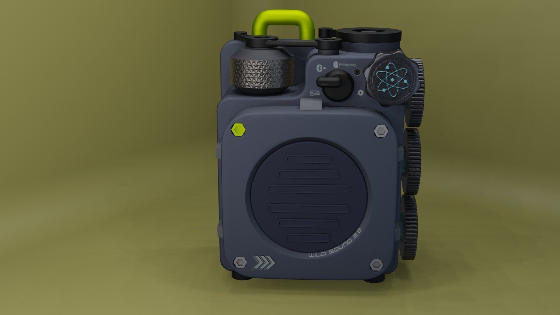 Sci-Fi speaker muzen wild 3D model | CGTrader