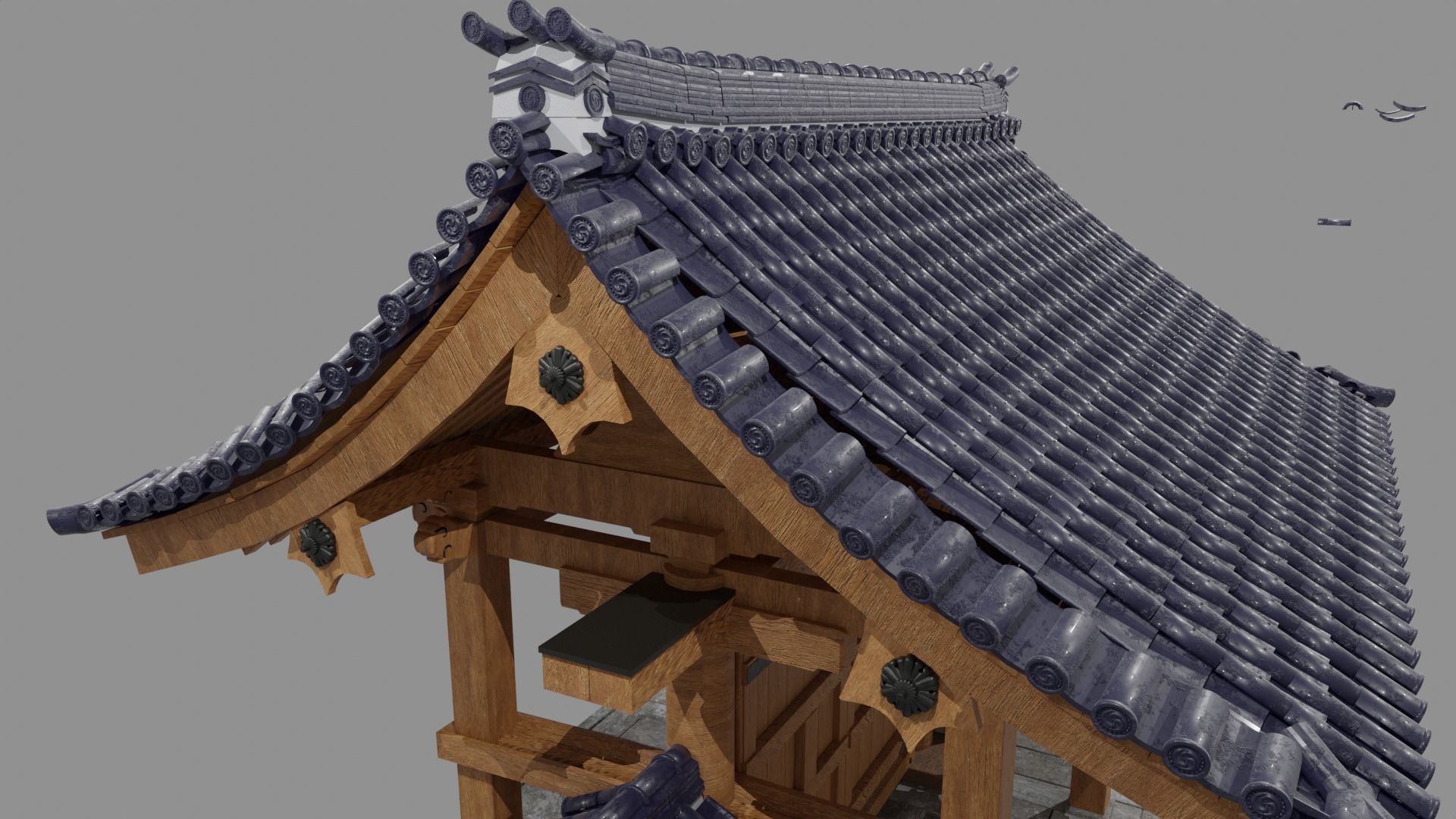 10 types of Japanese traditional style gates and fences 3D model | CGTrader