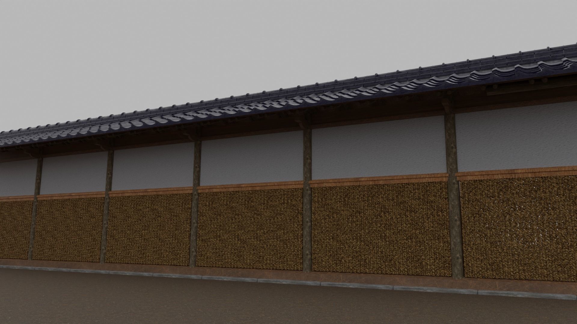10 types of Japanese traditional style gates and fences 3D model | CGTrader