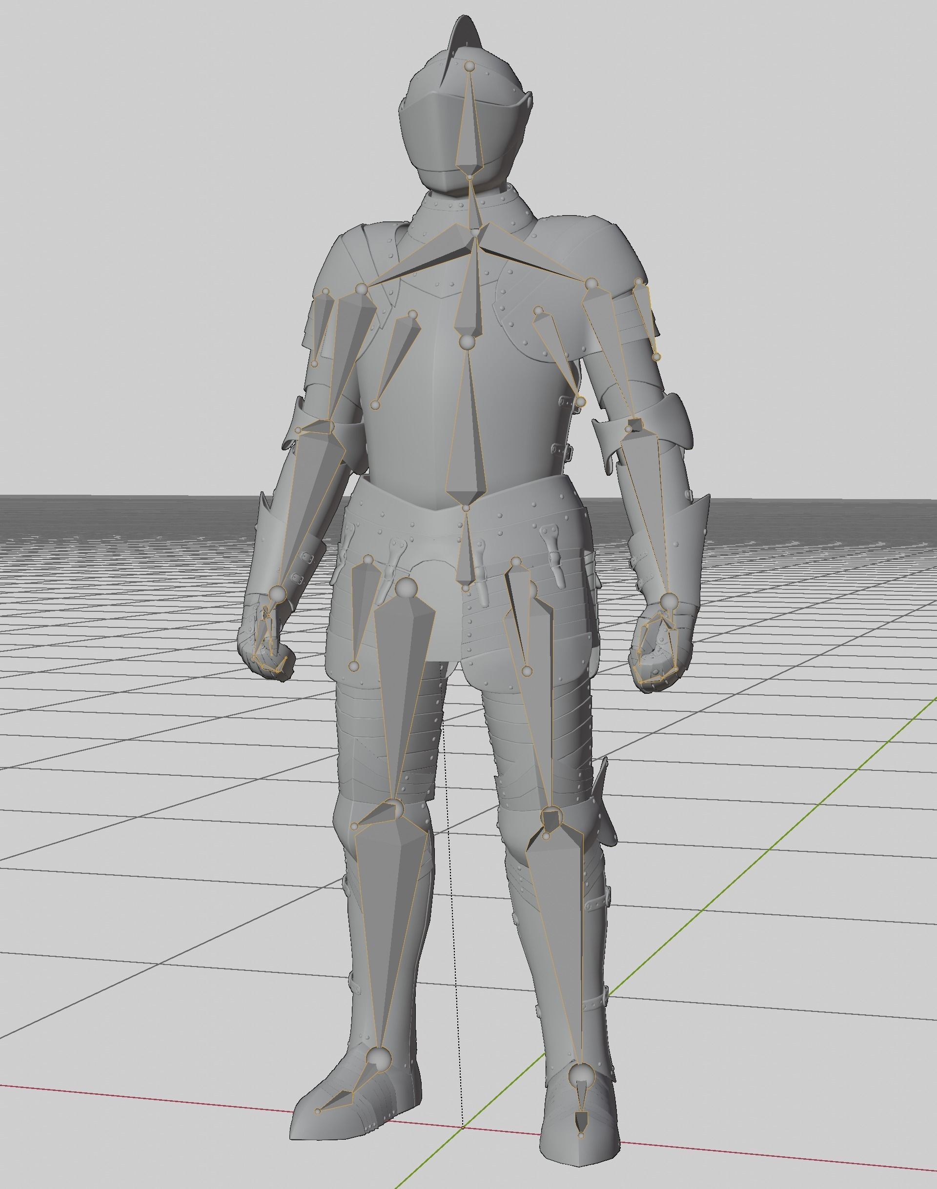 3D model 3d Medieval Knight Photorealistic Rigged Gameready VR / AR ...
