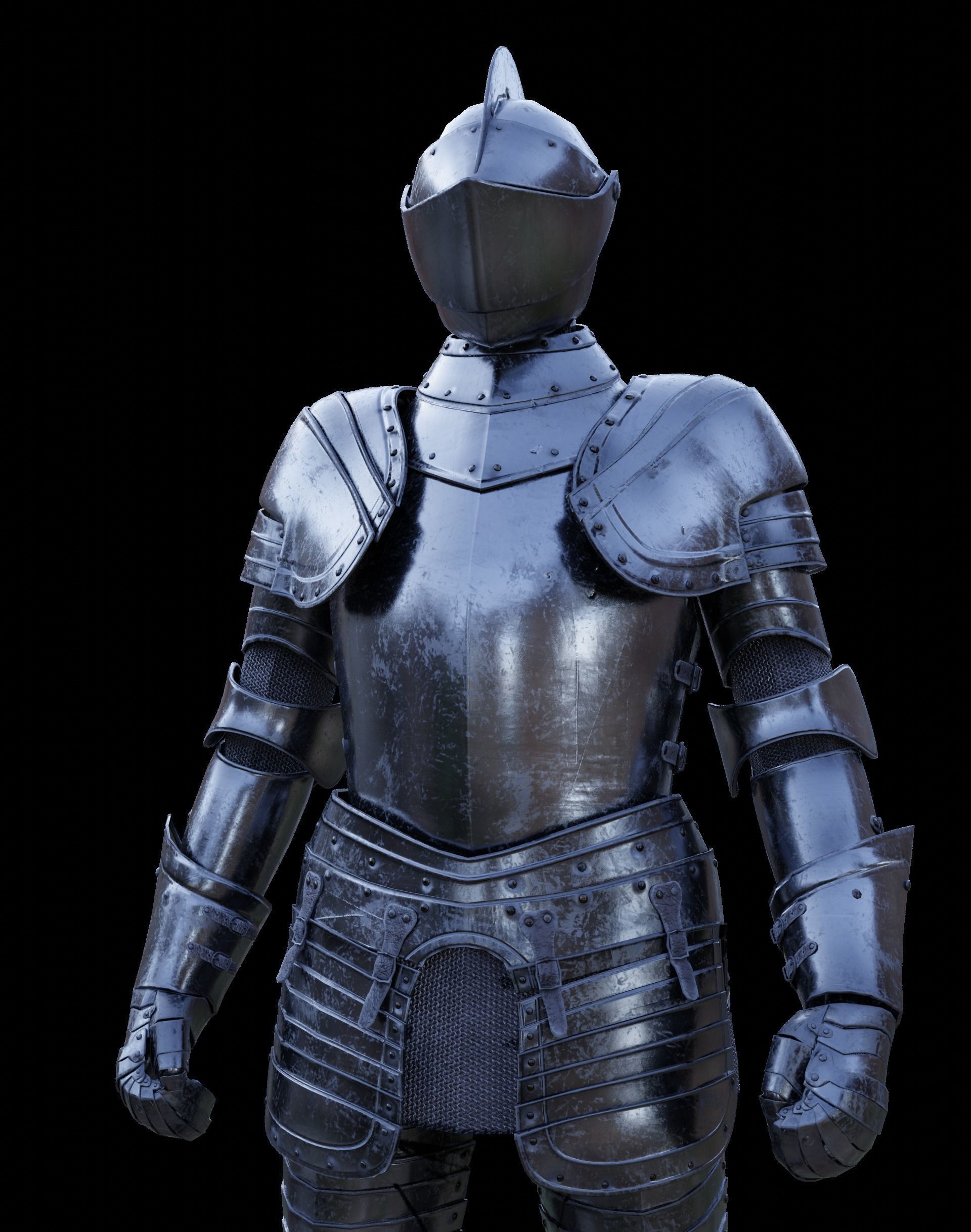 3D model 3d Medieval Knight Photorealistic Rigged Gameready VR / AR ...