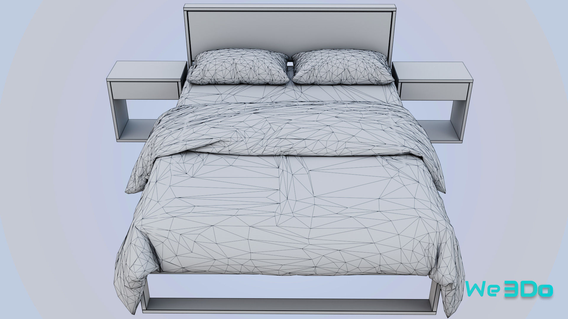 3D model Bed - Simple Comfort VR / AR / low-poly | CGTrader