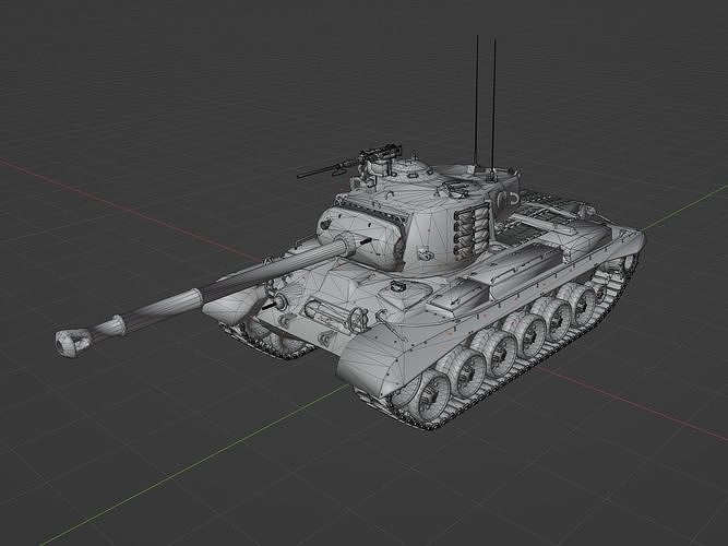 3D model M46 Patton VR / AR / low-poly | CGTrader