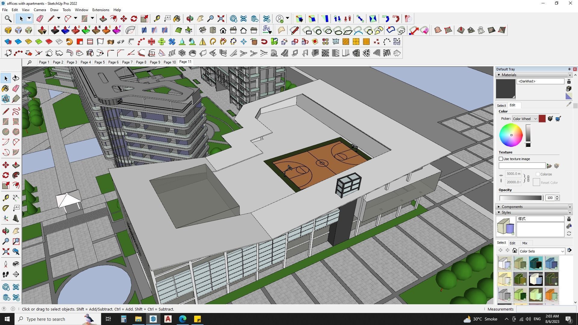 Architectural building sketchup model 3D model | CGTrader