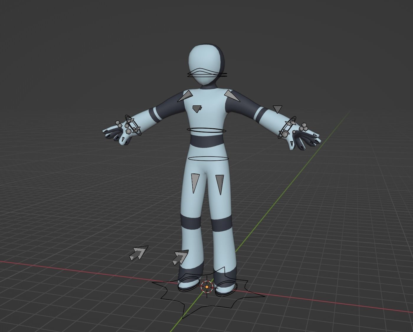 Basic Humanoid Rig free 3D model rigged | CGTrader