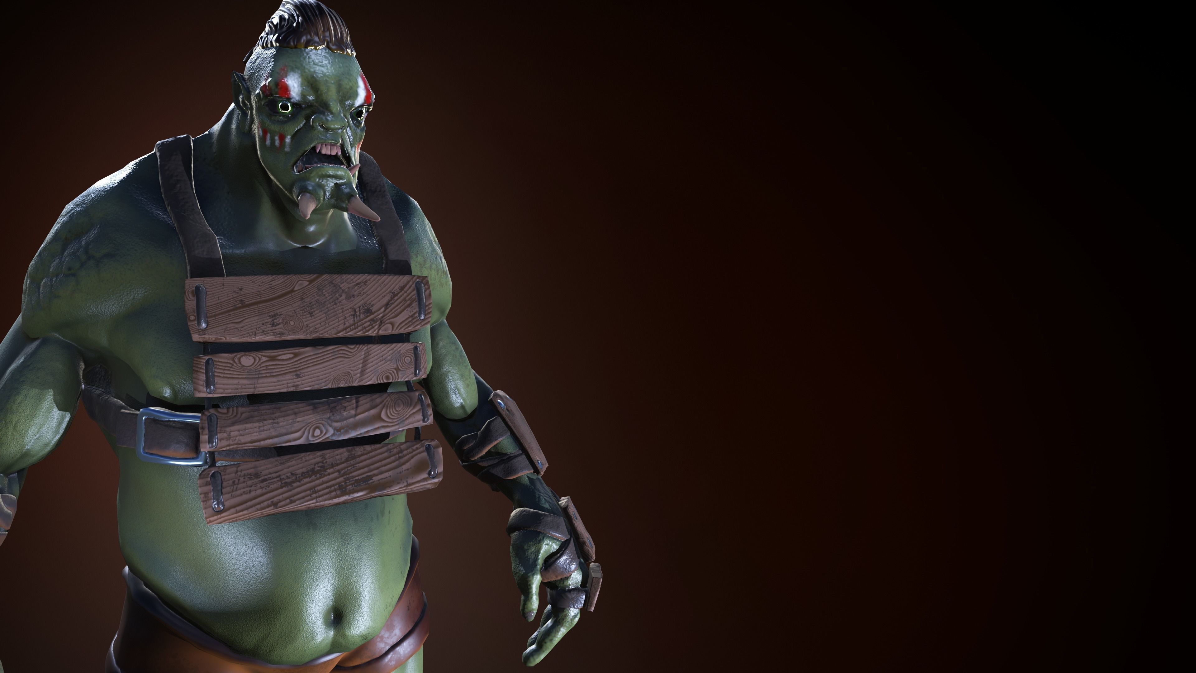 3D model Angry orc VR / AR / low-poly | CGTrader