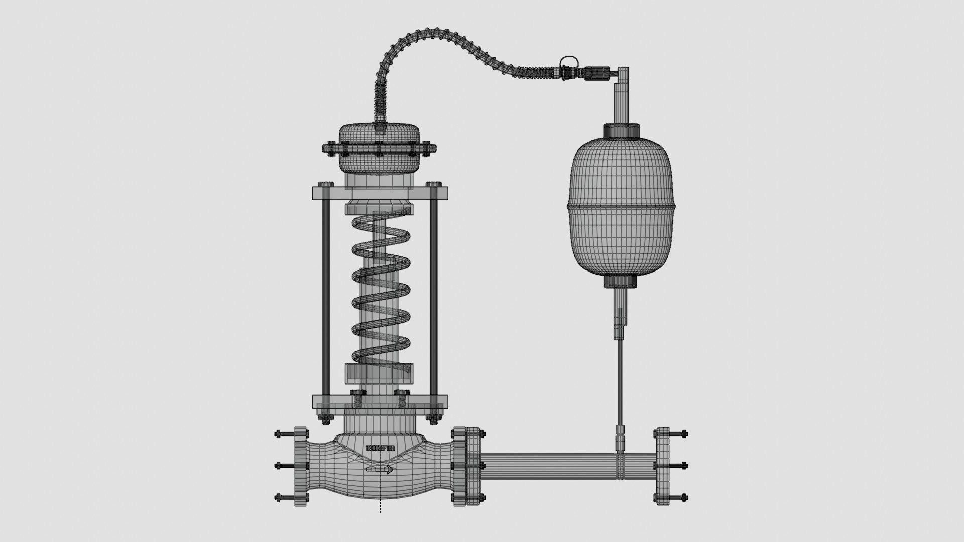 Self Actuated pressure Control Valve 3D model | CGTrader