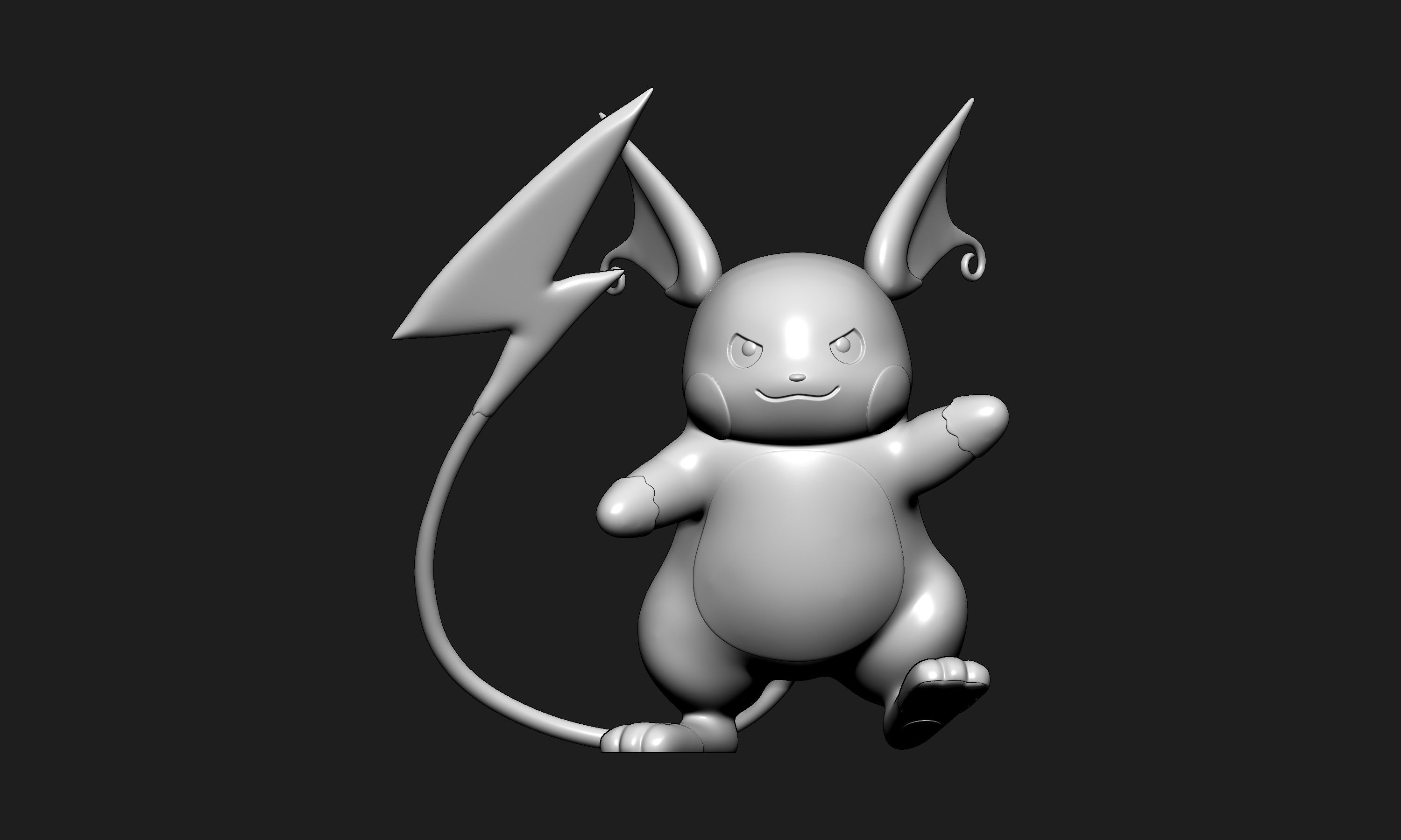 Pokemon - Raichu with 2 poses 3D model 3D printable | CGTrader