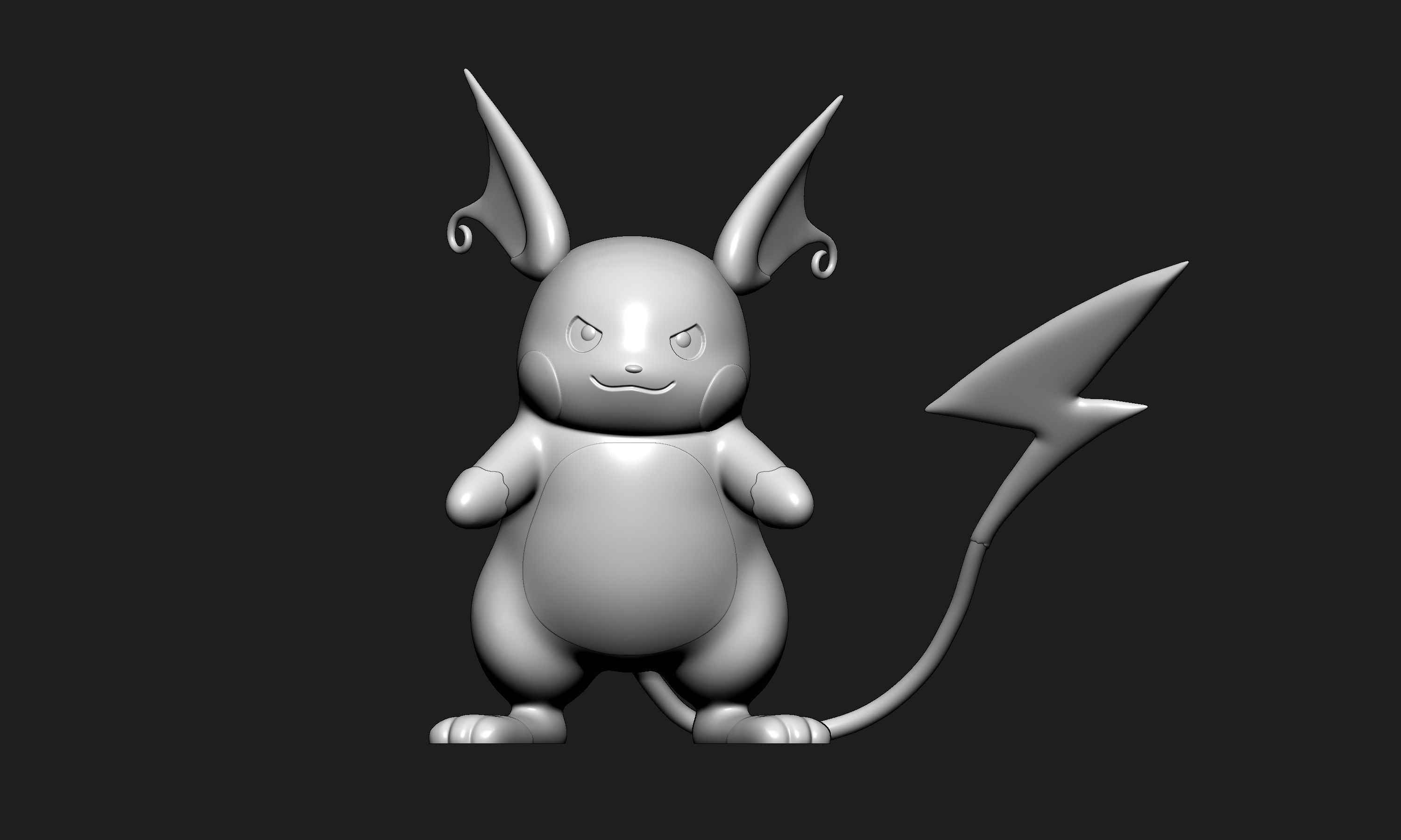 Pokemon - Raichu with 2 poses 3D model 3D printable | CGTrader