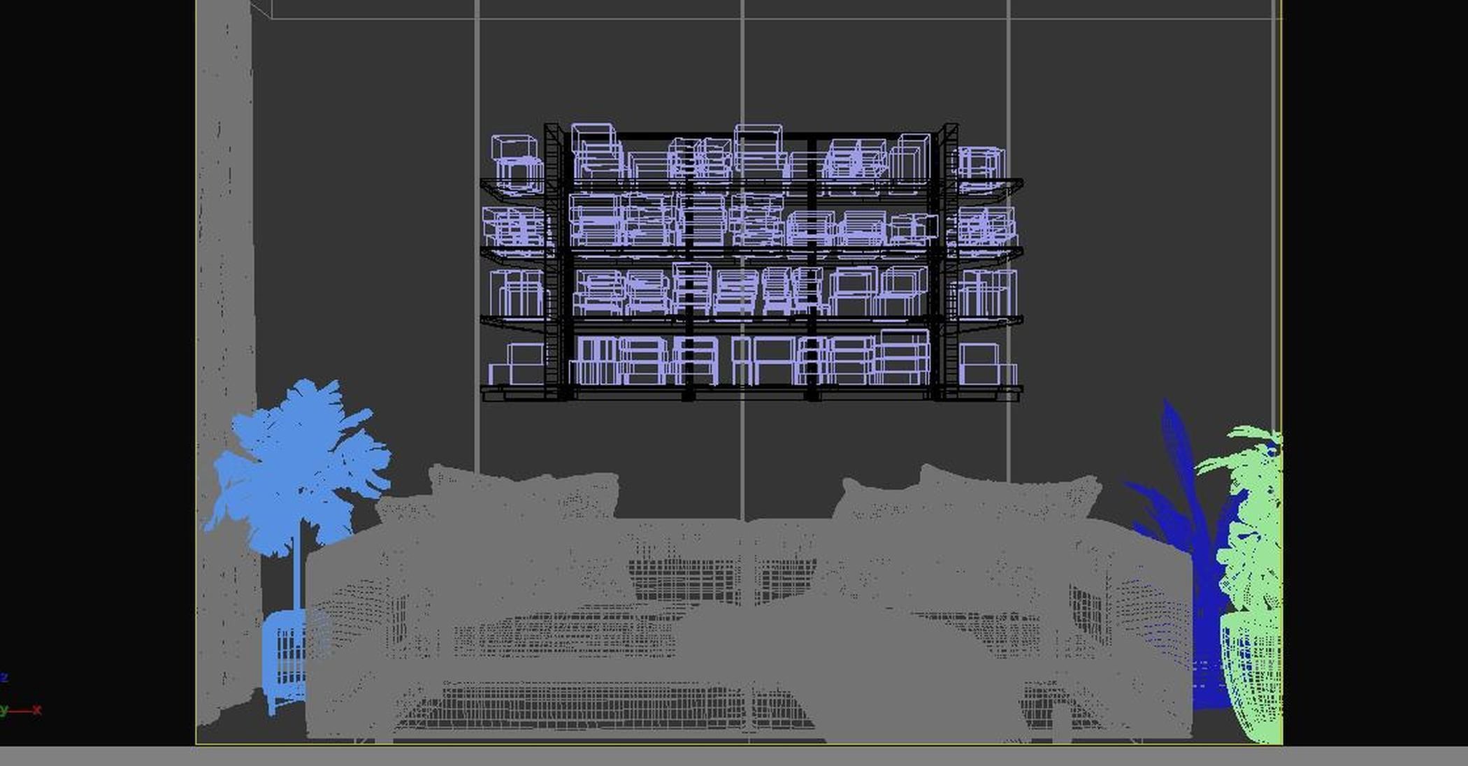shelving Modern monomer decoration Cabinets 3D model | CGTrader