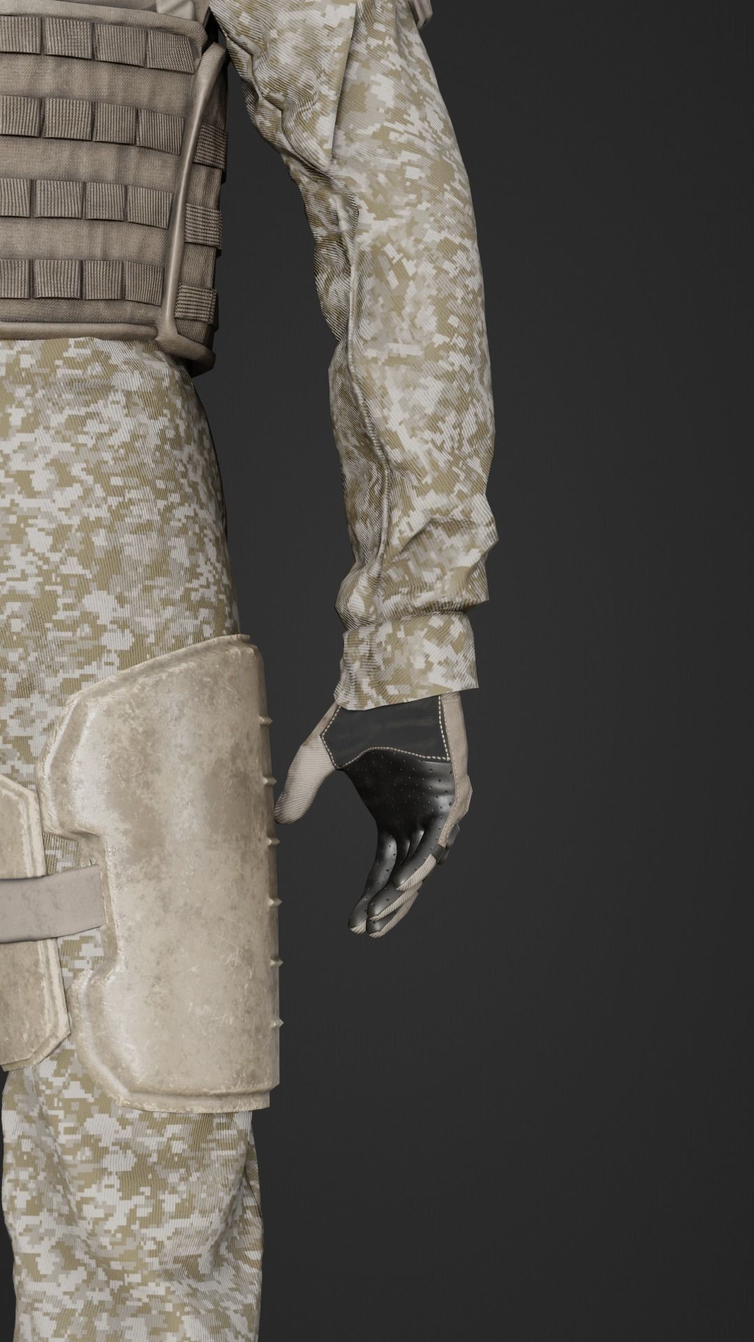 3D model Special Forces Military Soldier - UE4 Skeleton VR / AR / low ...