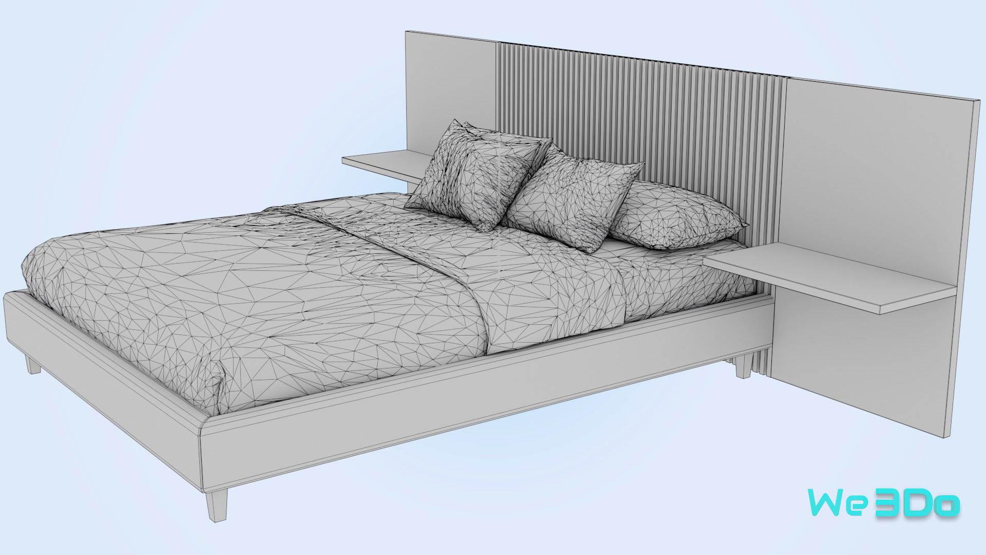 3D Model Collection Modern Beds Pack - Low Poly VR / AR / low-poly ...