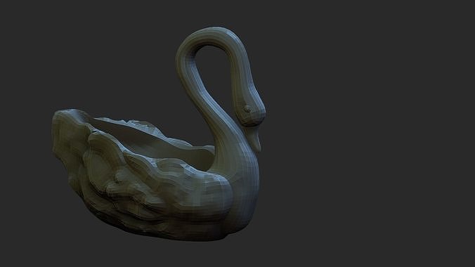 3D model swan swan VR / AR / low-poly | CGTrader