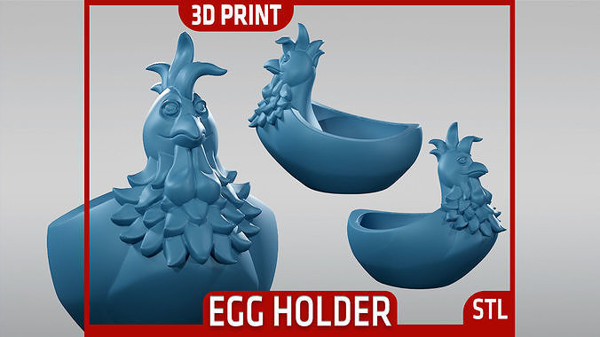 Chicken Plate - STL 3D model 3D printable | CGTrader