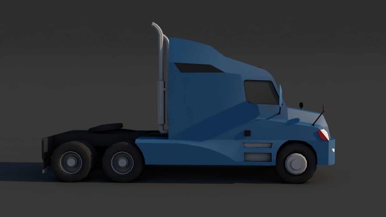 Truckstrailer free 3D model | CGTrader