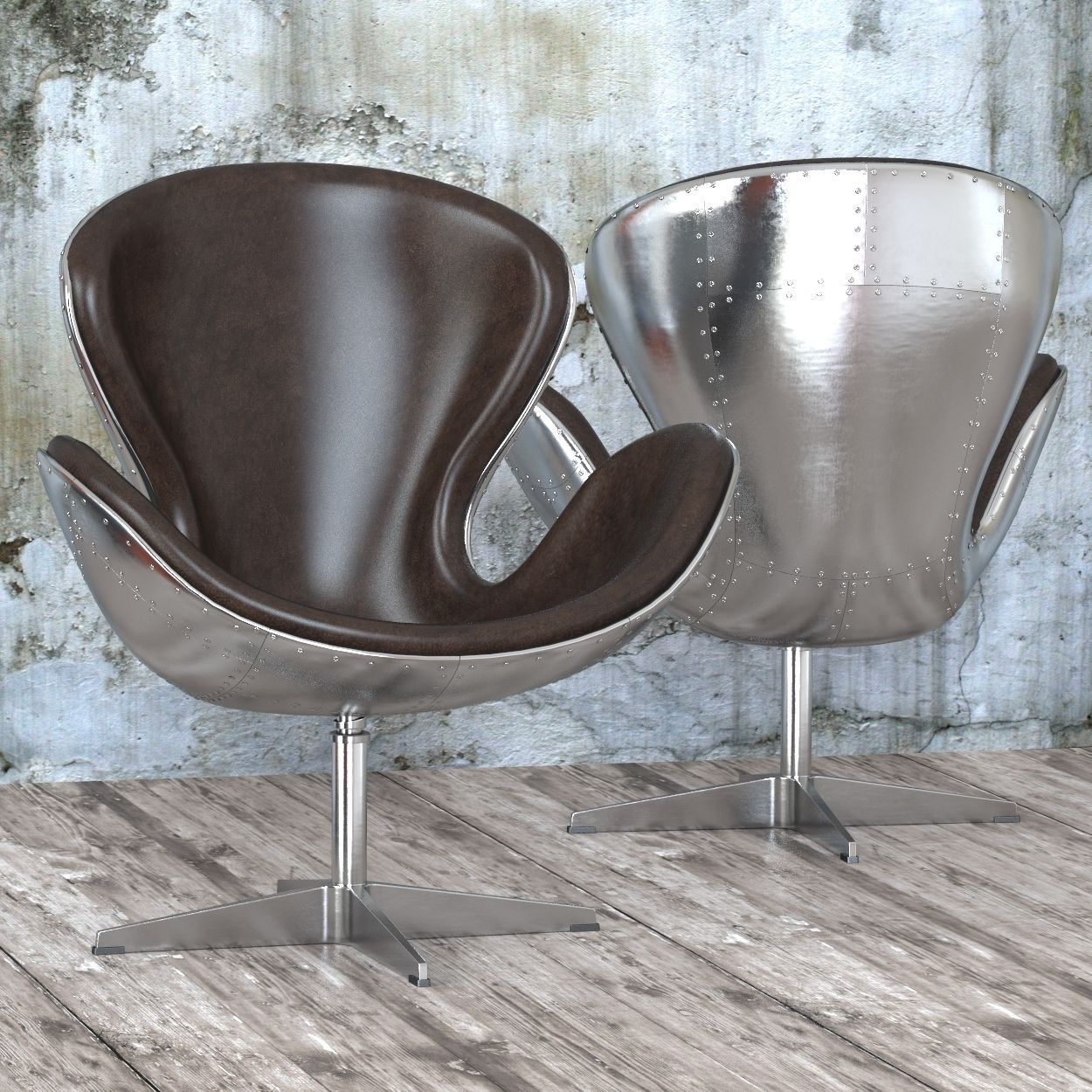 Seat Spitfire Swan Chair Aviator 5 colors 3D model | CGTrader