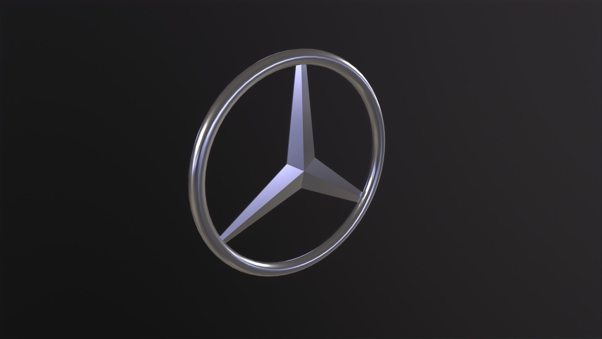 3D model Mercedes Benz Logo 3D Model VR / AR / low-poly | CGTrader