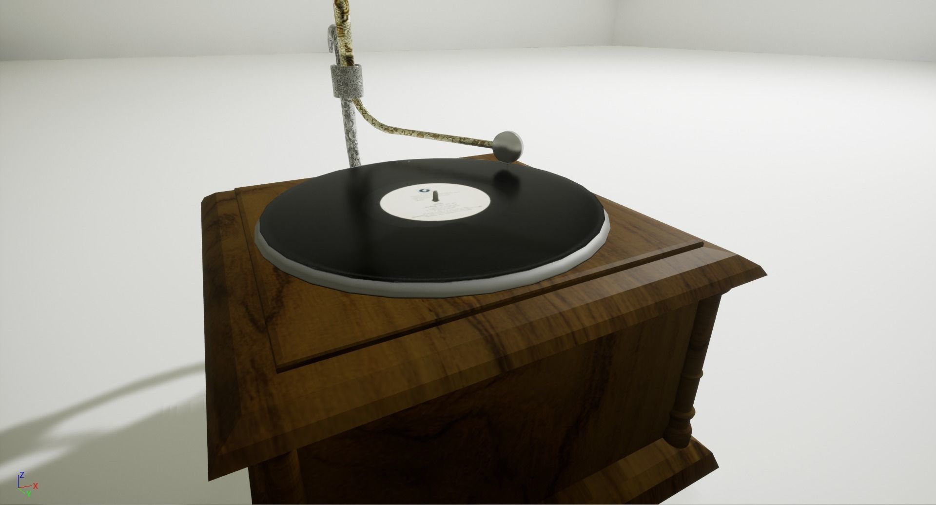 3D model Vintage Vinyl Record Player VR / AR / low-poly | CGTrader