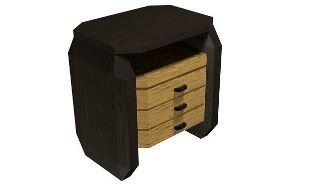 Bedside table 3D model | CGTrader