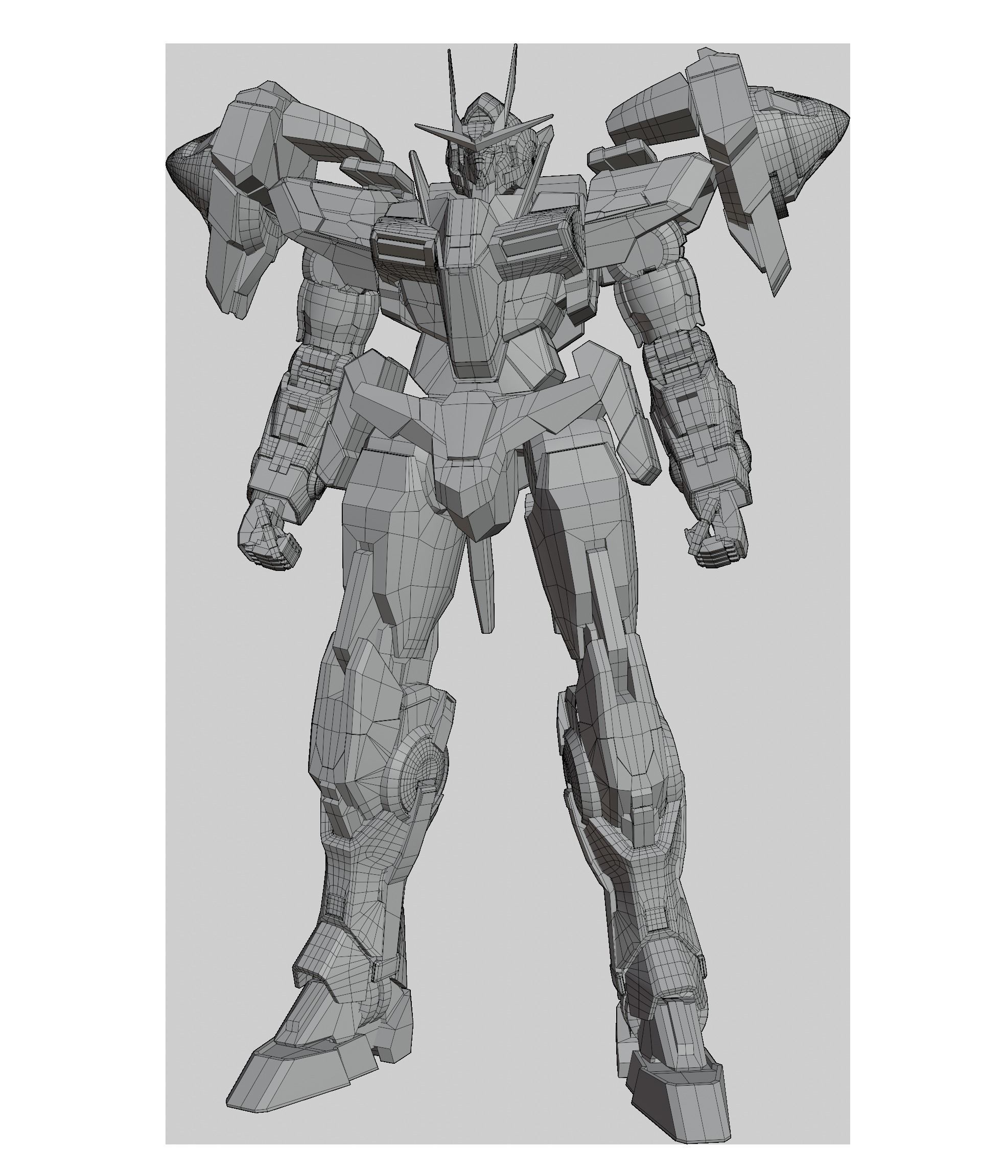 3D model Reallistic OO GUNDAM 3d model rigged game ready VR / AR / low ...