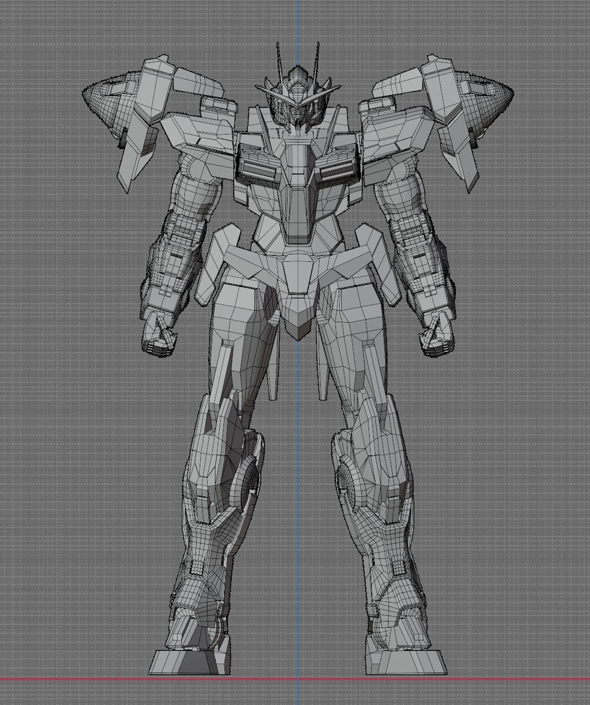 3D model Reallistic OO GUNDAM 3d model rigged game ready VR / AR / low ...