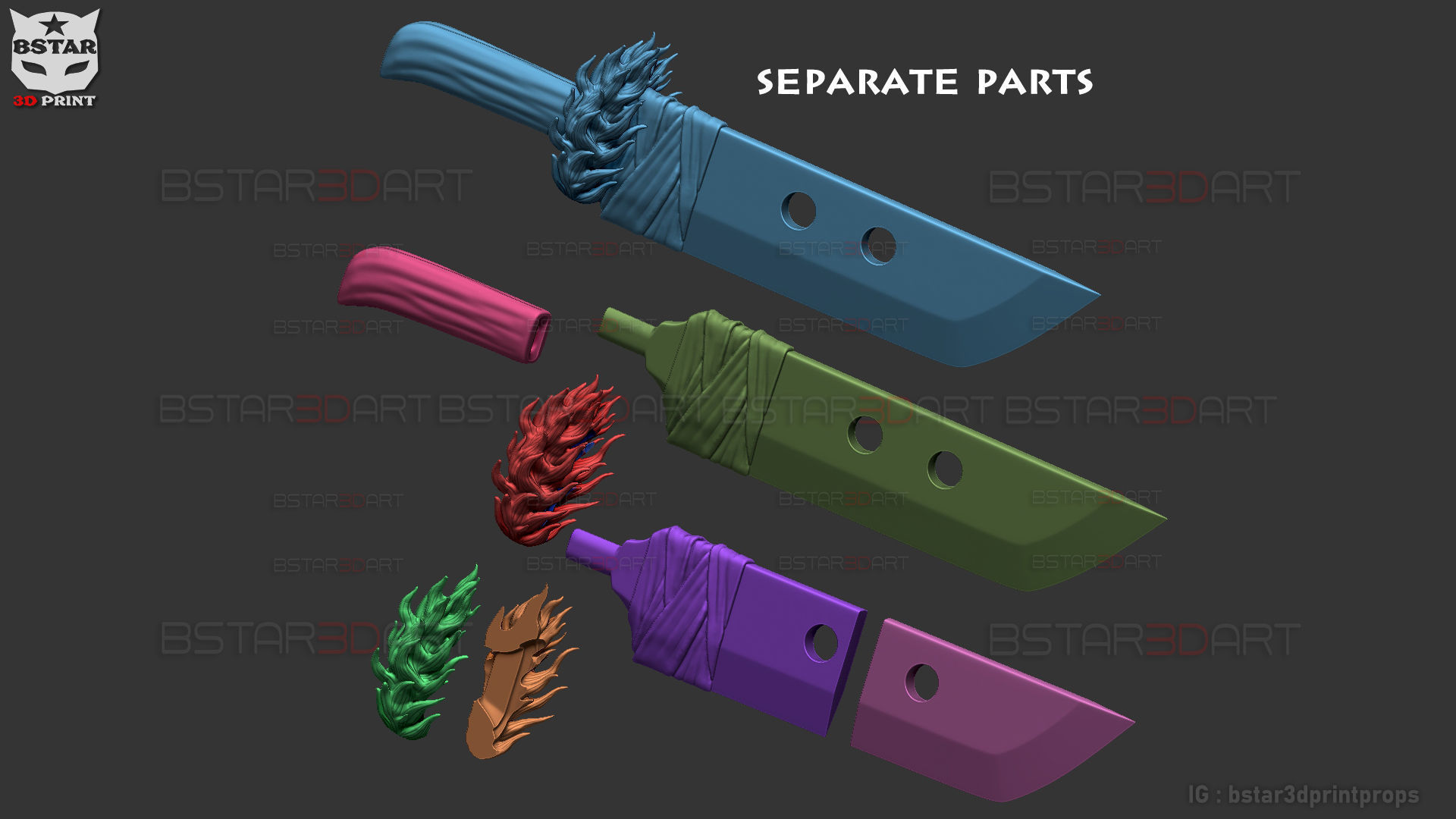 Slaugher Demon Blade - Yuji Itadori Weapon - Jujutsu Kaisen 3D model 3D ...