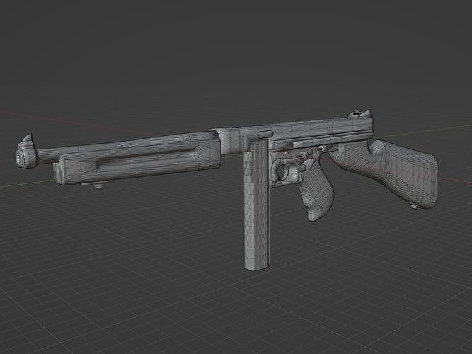 3D model Thompson M1A1 VR / AR / low-poly | CGTrader