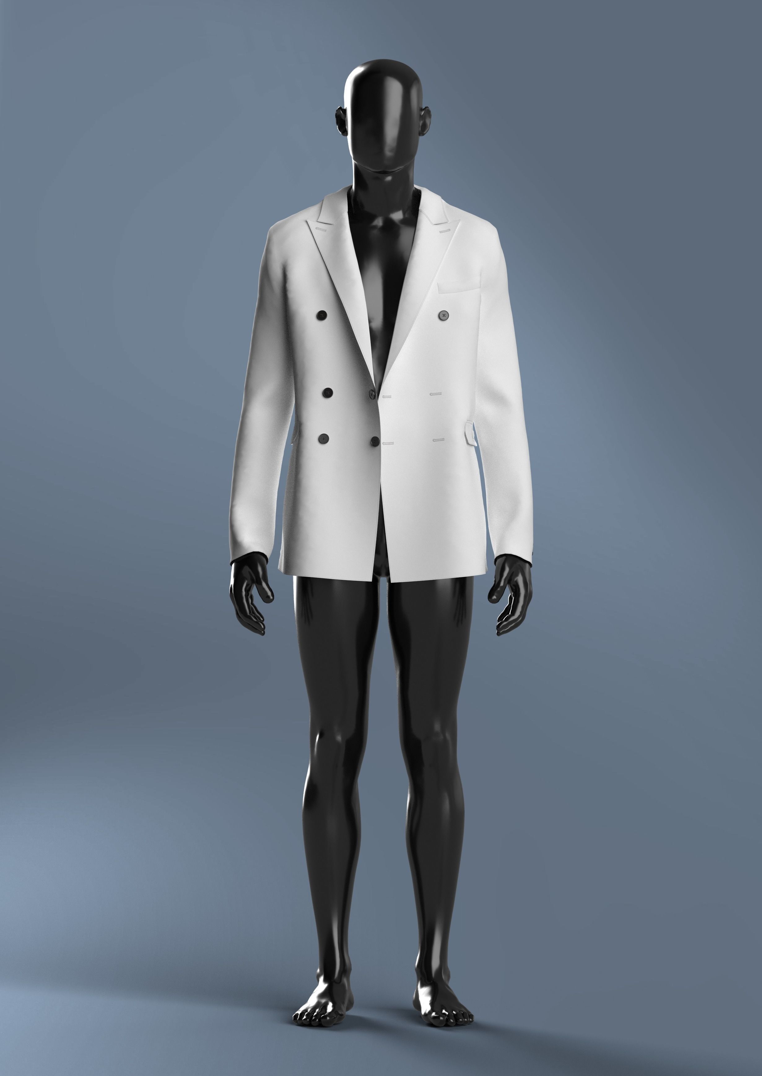 Man Basic Blazer Modeling in Clo3D - Marvelous Designer free 3D model ...