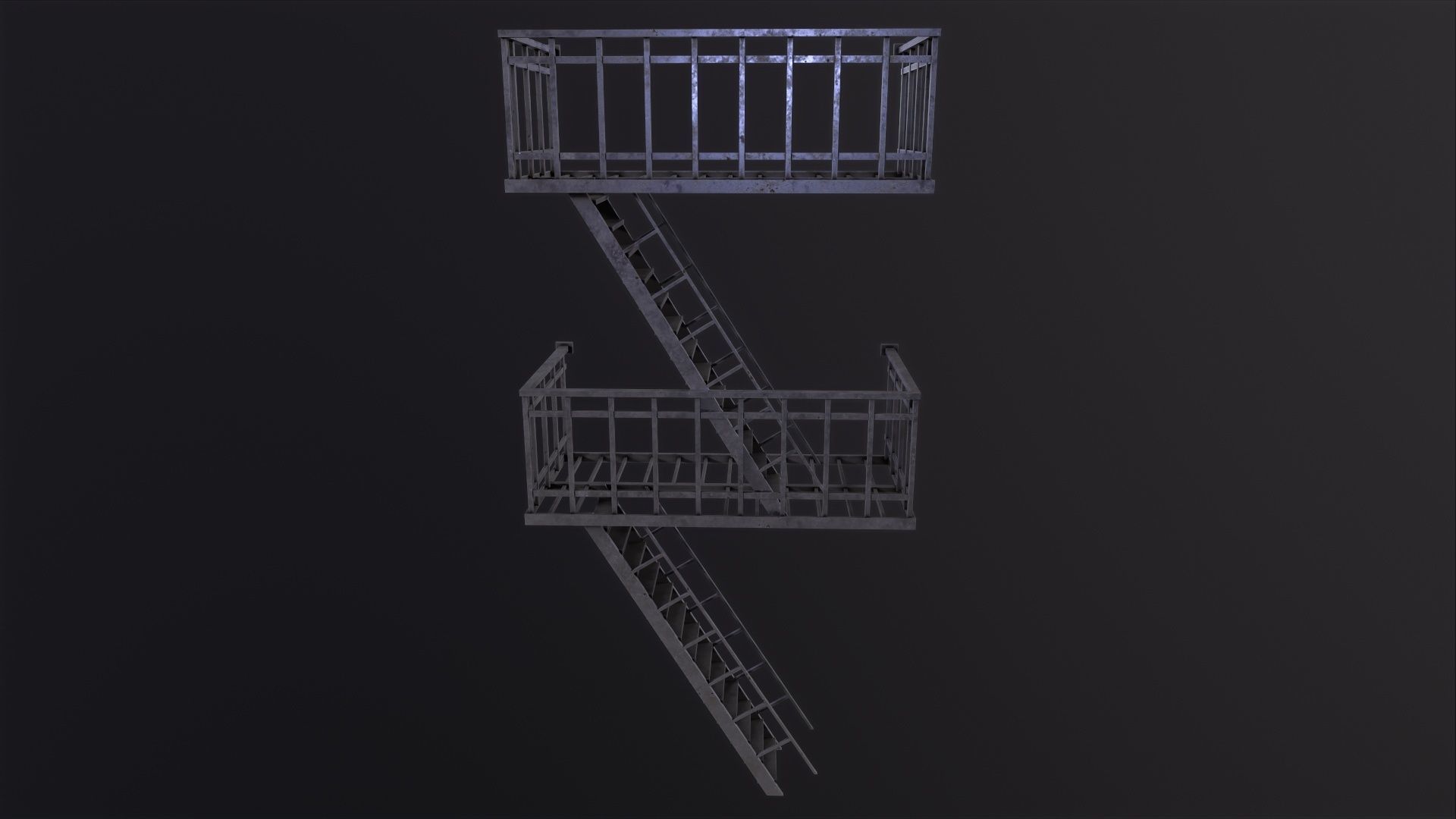 3D model Fire Escape 3D Model VR / AR / low-poly | CGTrader