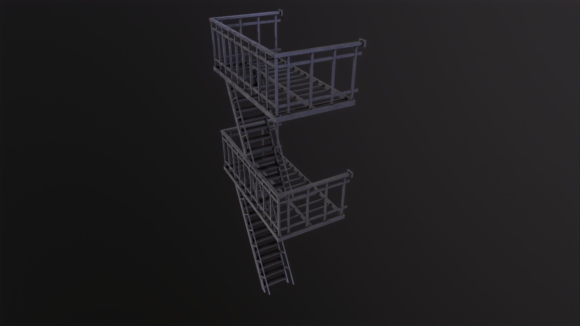 3D model Fire Escape 3D Model VR / AR / low-poly | CGTrader