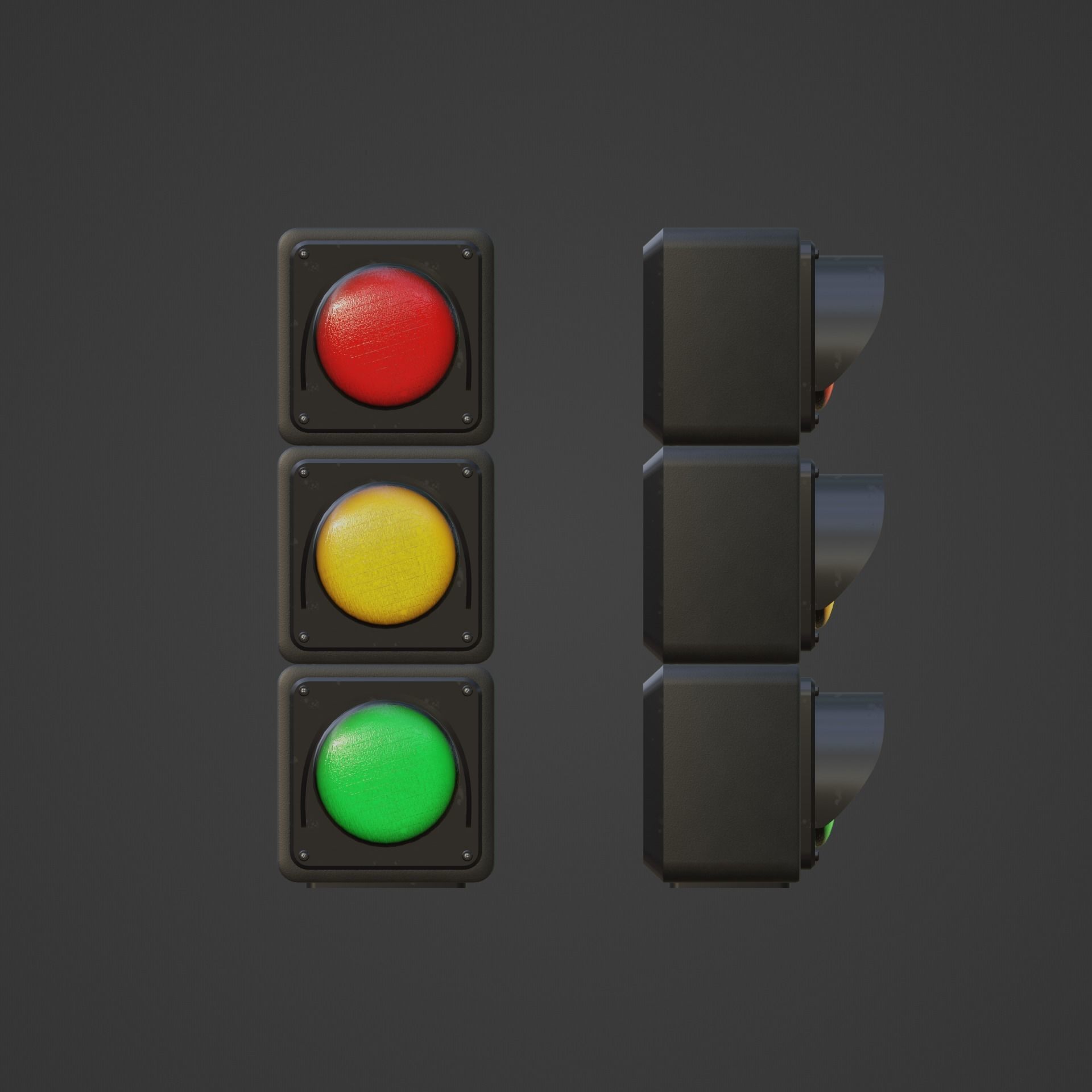 3D model Modular Traffic Light VR / AR / low-poly | CGTrader
